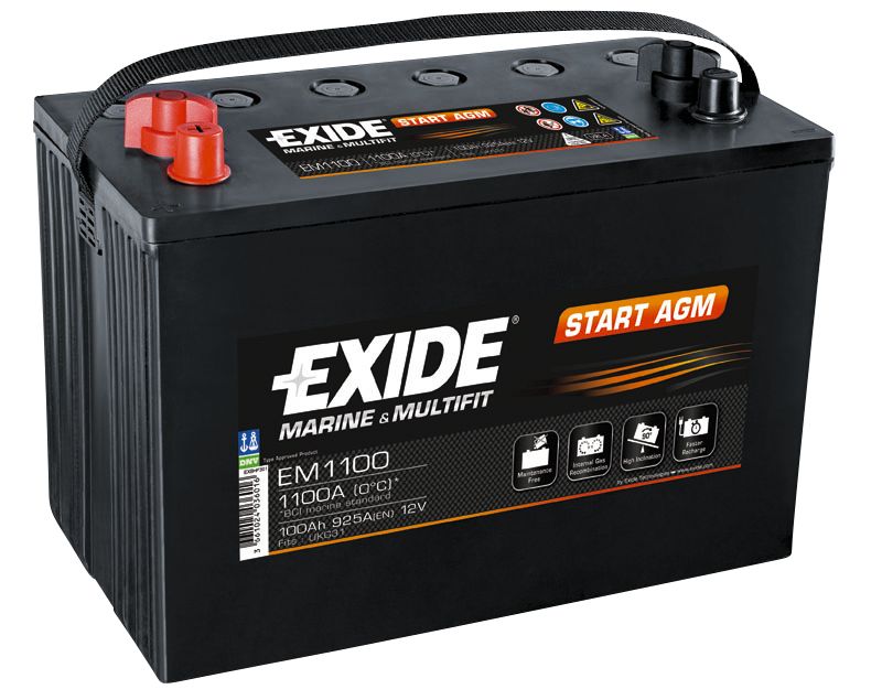 Exide Marine START AGM EM960 | Batteryhouse – Testers of autobatterij kopen