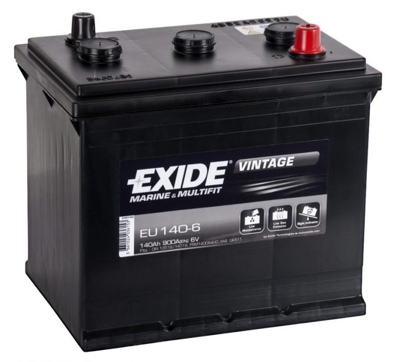 Exide Marine Vintage 6V EU140-6 | Batteryhouse – Testers of ...